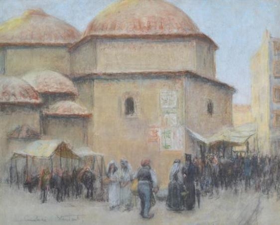 Janet Cumbrae Stewart | Middle Eastern Street Scene | MutualArt