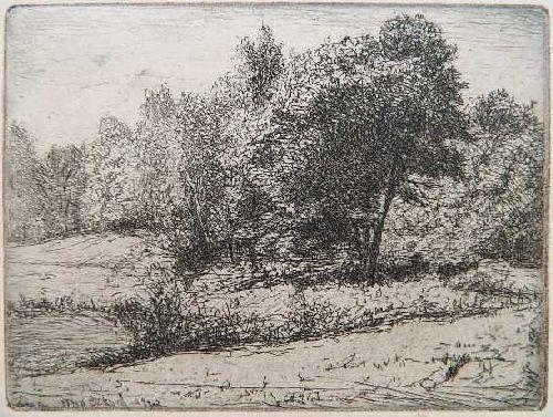 Frank Bicknell | Trees in Landscape (1912) | MutualArt