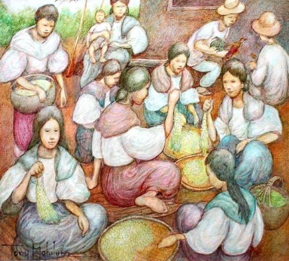 Tony Mahilum | Untitled (Sampaguita Vendors) (2003) | MutualArt