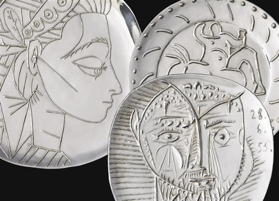 Pablo Picasso | 19 WORKS: THE COMPLETE SET OF 19 SILVER PLATES (1967 ...