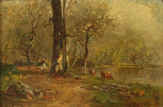 Charles Edwin Lewis Green | Watering The Cows | MutualArt