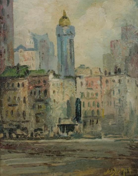 Joseph Sloman | Street Scene | MutualArt