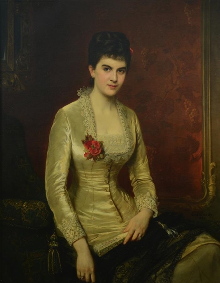Carl Johann Lasch | PORTRAIT OF HELENA HARDY (1880) | MutualArt