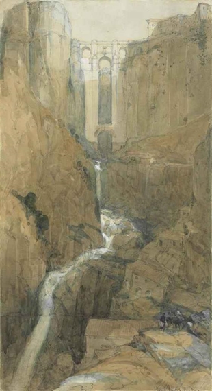 David Roberts | The Bridge of Ronda, Andalucia, Spain | MutualArt