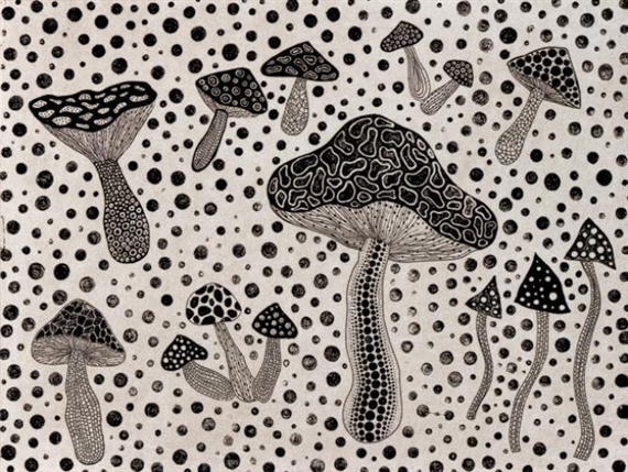 Yayoi Kusama | Mushrooms (1995) | MutualArt