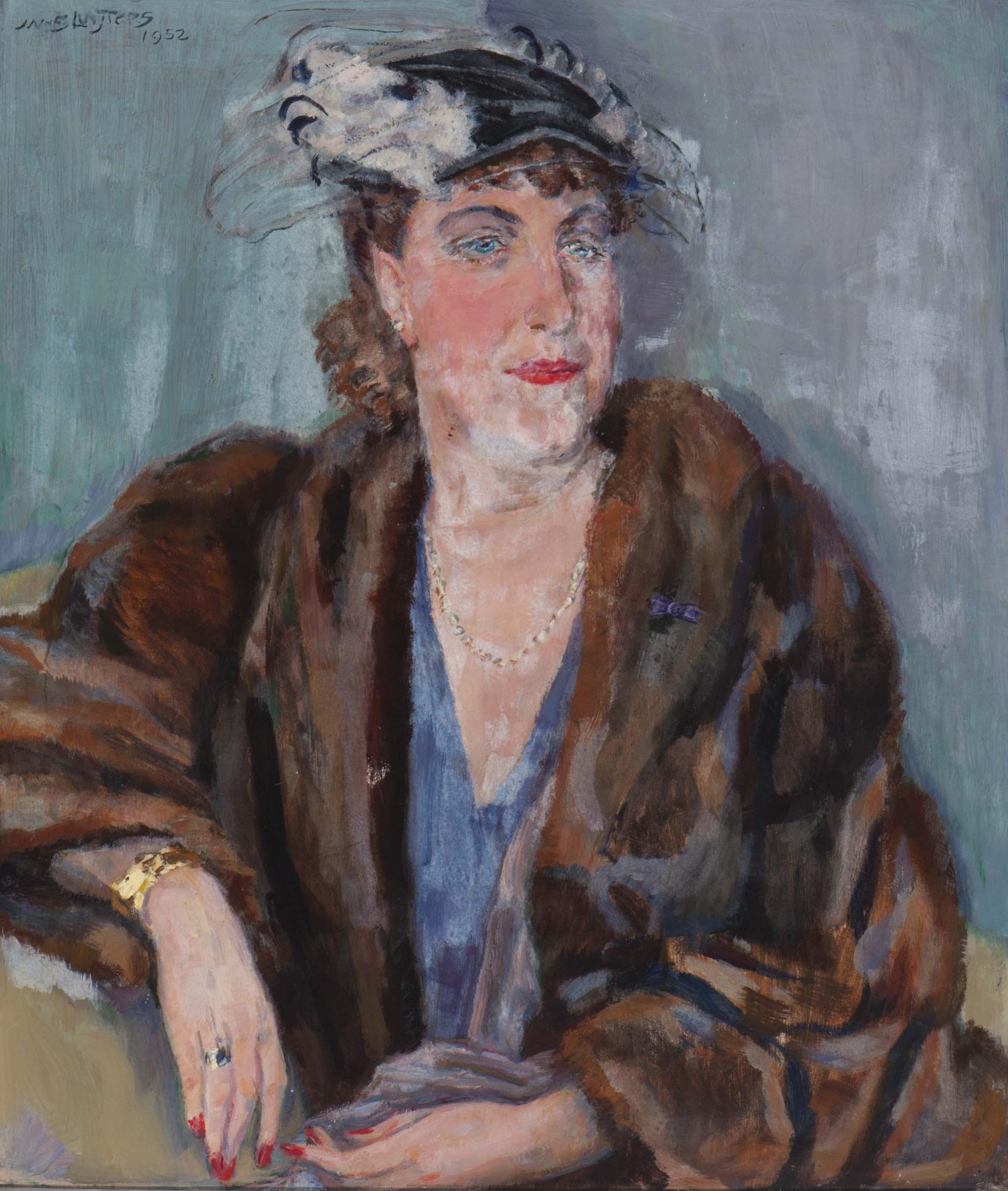 Jan Sluijters | Portrait of an elegant woman (1952) | MutualArt