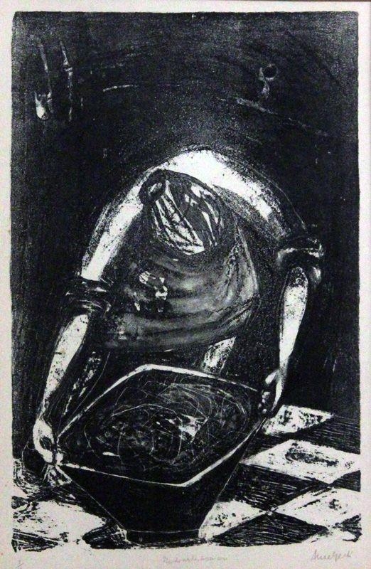 Anne Yeats | The Washer Woman-Etching | MutualArt