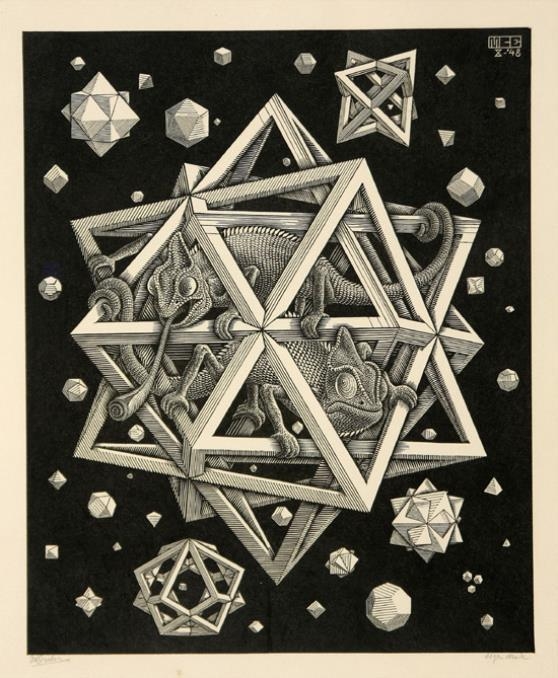 Maurits Cornelis Escher | Concentric Rinds (1953) | MutualArt