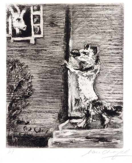Marc Chagall | The Fox and the Goat | MutualArt
