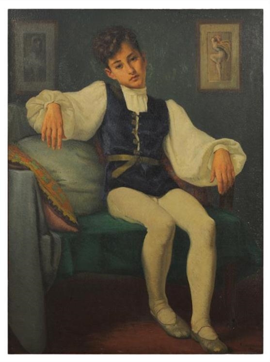 Ceferino Carnacini | PORTRAIT OF A BOY DANCER (1944) | MutualArt