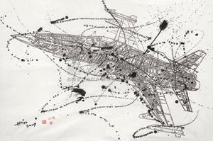H.H. Lim | Jet image on paper (2009) | MutualArt