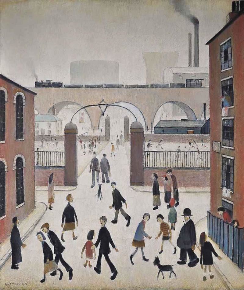Laurence Stephen Lowry | Sunday Afternoon (1957) | MutualArt