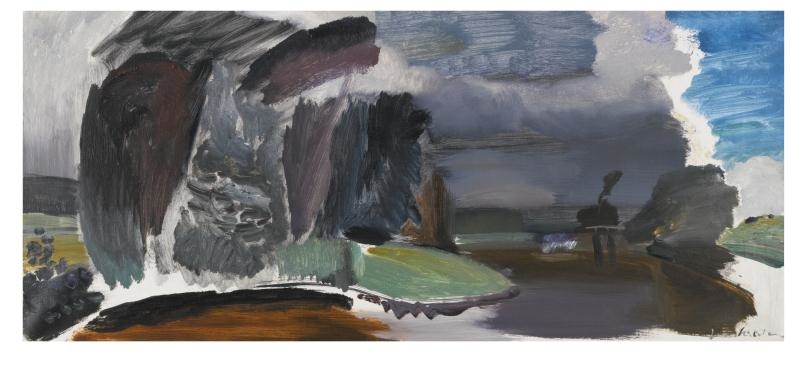 Ivon Hitchens | Terwick Mill no.14, Waterfall (1945) | MutualArt
