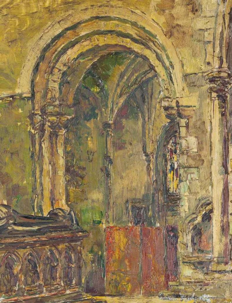 Anne Redpath | PORTRAIT OF ROBERT ROWAT | MutualArt