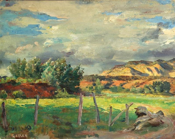 Ejnar Hansen | Southwest landscape | MutualArt