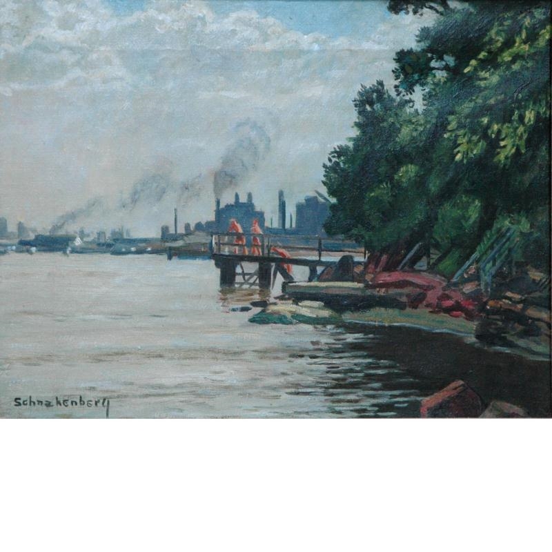 Henry Ernest Schnackenberg | Industrial Scene (Buffalo) | MutualArt