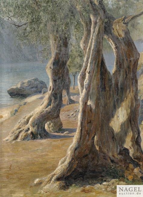 Walter Von Ruckteschell | Olive Trees at Lake Garda | MutualArt
