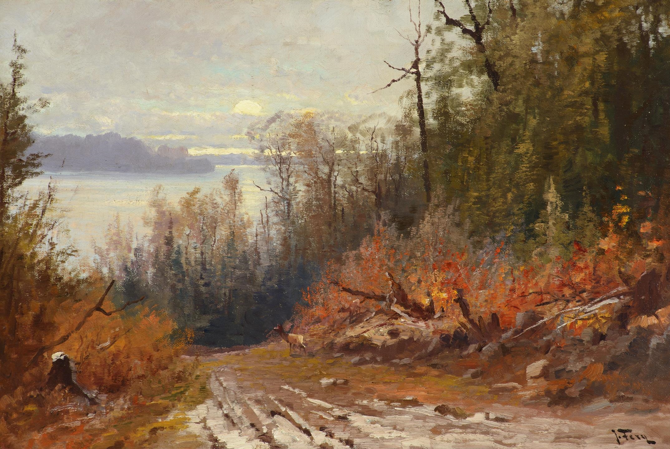 John Fery | Flathead Lake - View from the East Shore | MutualArt