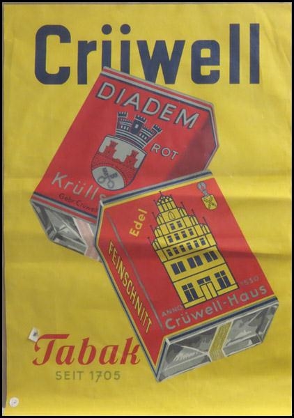 Unknown | CRUWELL TABAK TOBACCO ADVERTISING POSTER. | MutualArt