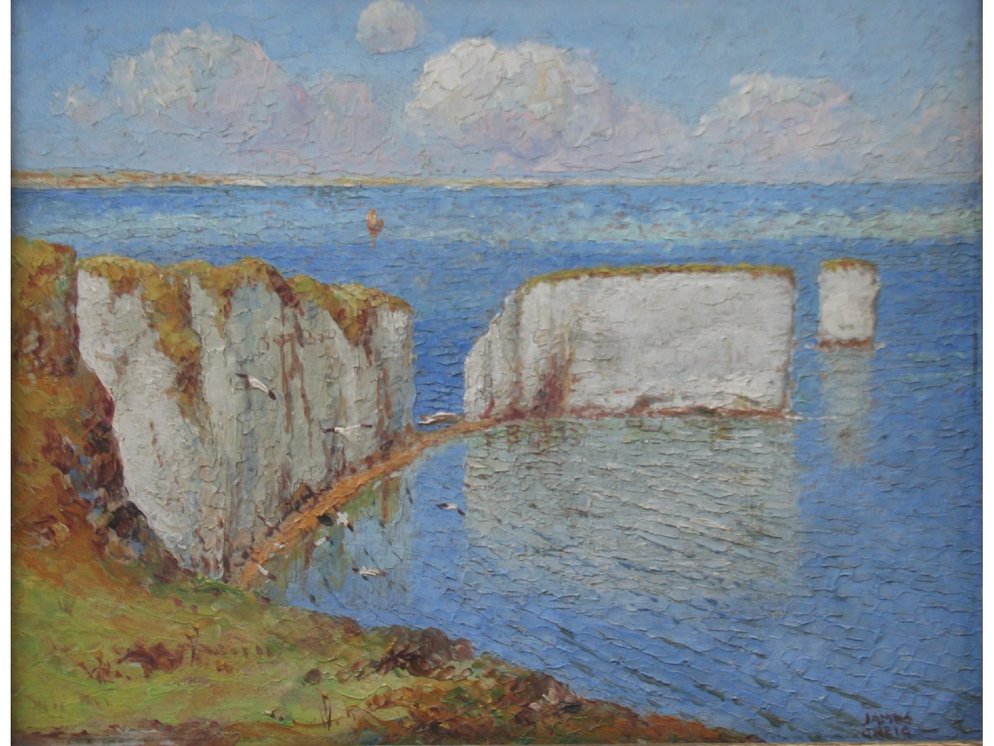 James Greig | A PAIR: OLD HARRY ROCKS, PURBECK & THE NEEDLES, ISLE OF ...