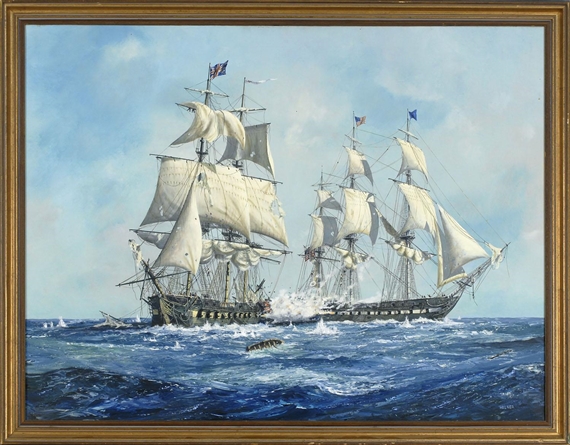 A. J. Helner | Battle between the United States and the Macedonian ...