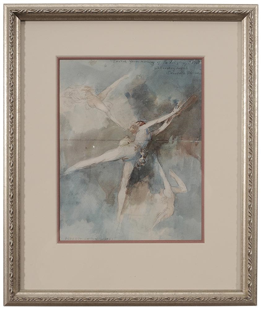 Everett Shinn | Circus Acrobats (1947) | MutualArt