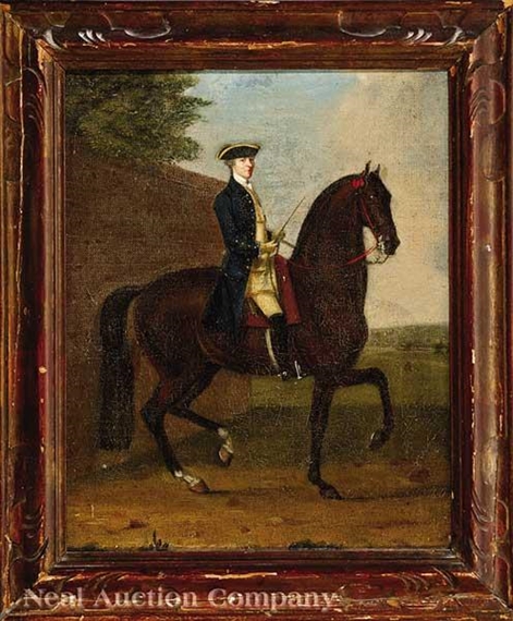 David Morier | A Gentleman on Horseback (Circa 1750) | MutualArt