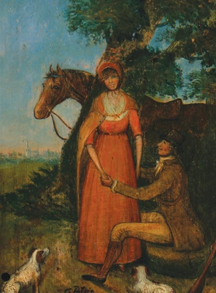 George Petrie | House and Figures in a Landscape | MutualArt
