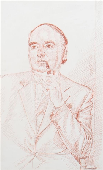 Raymond Piper | 2 Works: Portrait Drawings (1977) | MutualArt