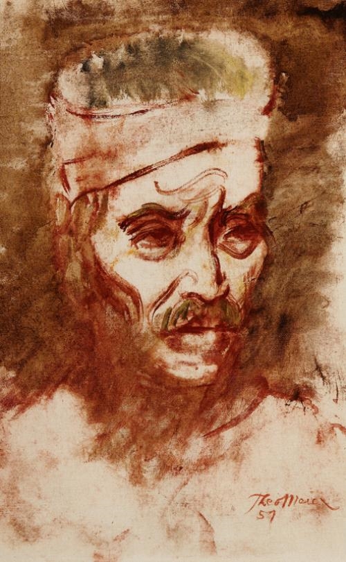 Theo Meier | Portrait of a Man (1957) | MutualArt