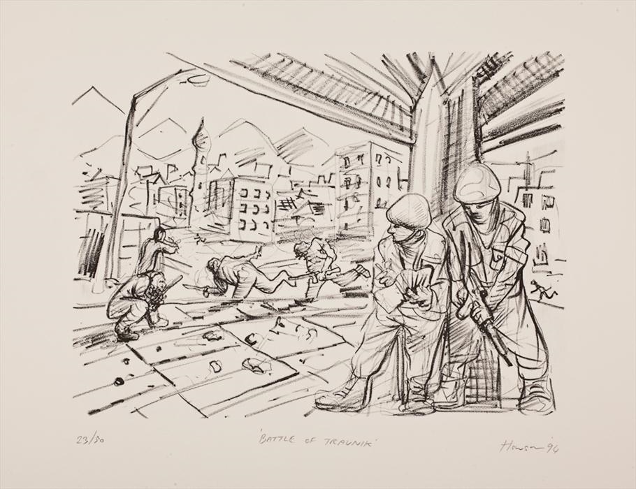 Peter Howson Obe | Battle Of Travnik (1994) | MutualArt
