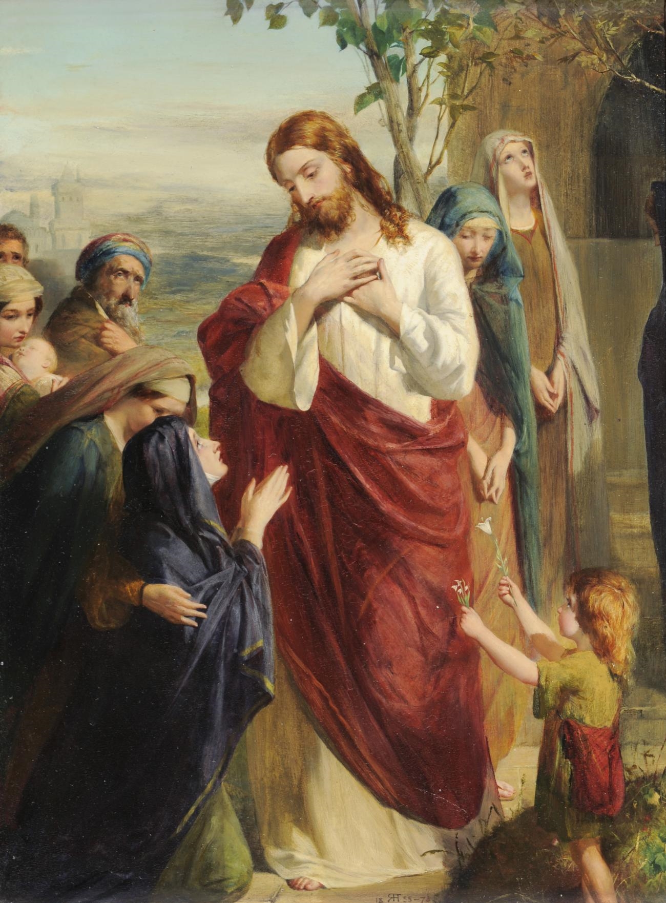 Robert Duddingstone Herdman | Christ and Martha (1855 - 1873) | MutualArt