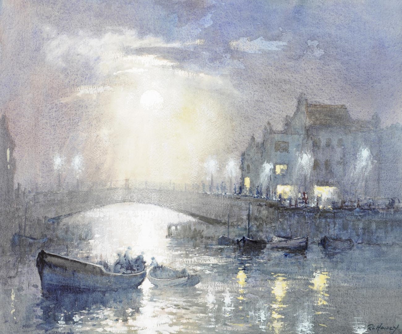 Robert Leslie Howey | The Swing Bridge, Whitby Harbour | MutualArt