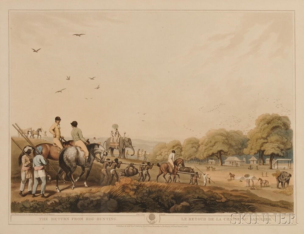 William Samuel Howitt | Three Engravings of Oriental Field Sports: The ...