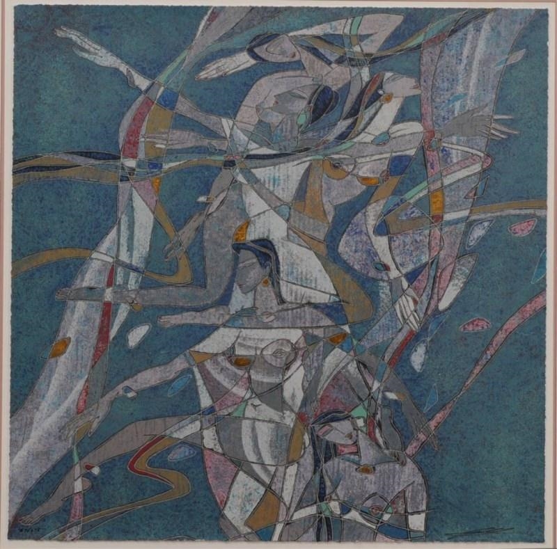 Jiang Tiefeng | Four Dancers | MutualArt