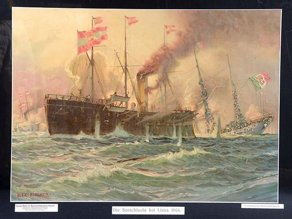Alexander Kircher | Die Seeschlacht Bei Lissa (1866) | MutualArt