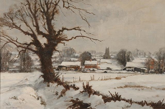 Kenneth Denton | Snow in Norfolk | MutualArt