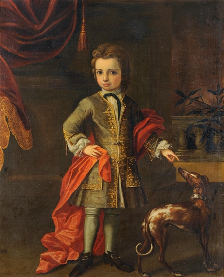 Stephen Slaughter | Portrait of a Young Boy Standing, Wearing an ...