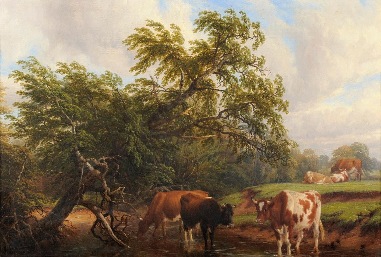 Thomas Baker | Near Milverton (1858) | MutualArt