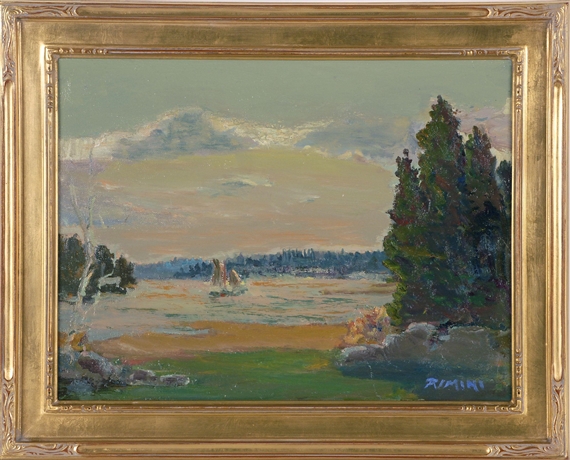 Joseph Rimini | North Shore street scene | MutualArt