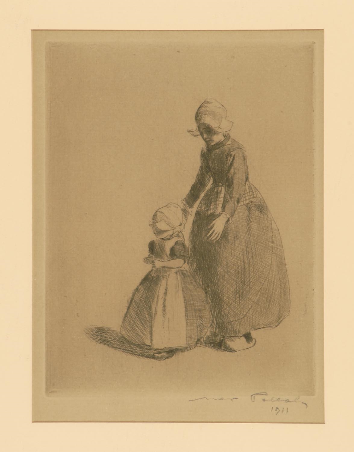 Max Pollak | Two Dutch girls (1911) | MutualArt