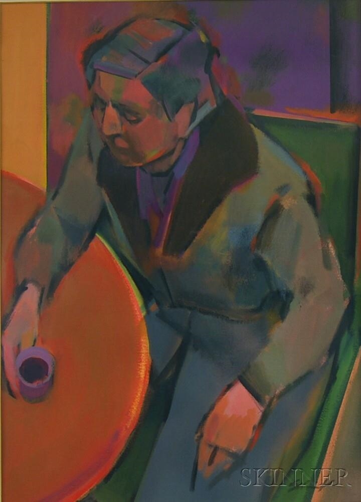 Christopher Schink | French Cafe Series-Fur Collar | MutualArt