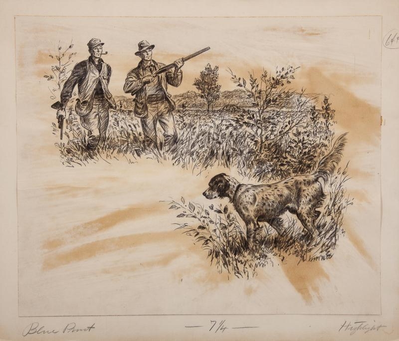 Fred F. McCaleb | Hunters with Setter | MutualArt