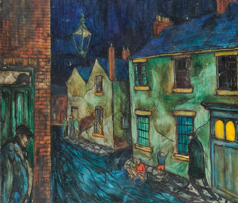 Tom McGuinness | Durham Street Scene at Night | MutualArt