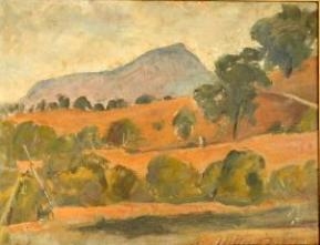 William Frater | Cathedral Mountain from Acheson Cutting (1960) | MutualArt