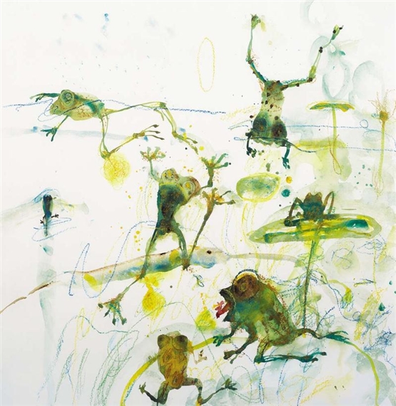 John Olsen | Frog Pond | MutualArt