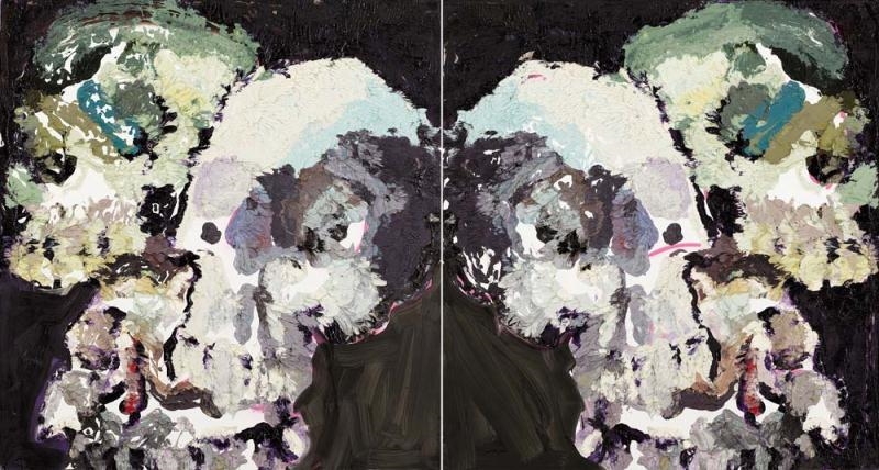 Ben Quilty | Six Skulls (2008) | MutualArt