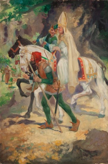 Edwin John Prittie | The Pope on Horseback with Mythical Creatures ...