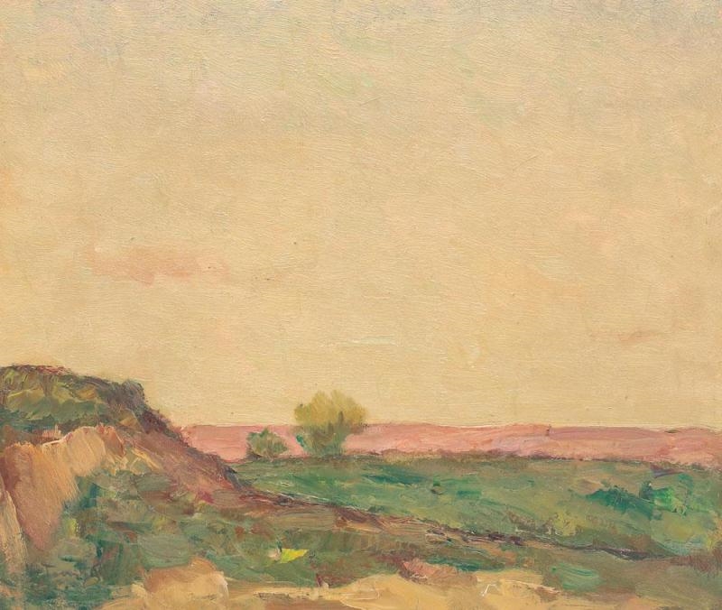 Nicolae Tonitza | Study for 'Twilight in plain (1925) | MutualArt