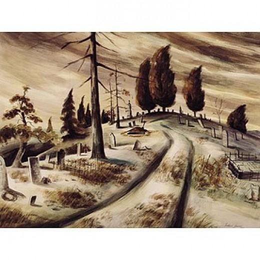 Frederic James | Old Missouri Cemetery (1940) | MutualArt